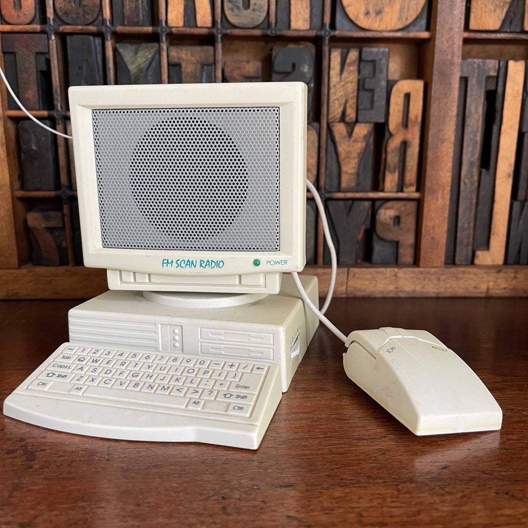 Vintage Novelty Miniature Radio, Shaped Like a Desktop Computer PC - Etsy
