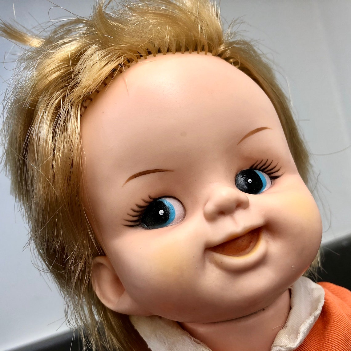 Vintage Tinplate and Plastic Japanese Clockwork Toy Doll. - Etsy