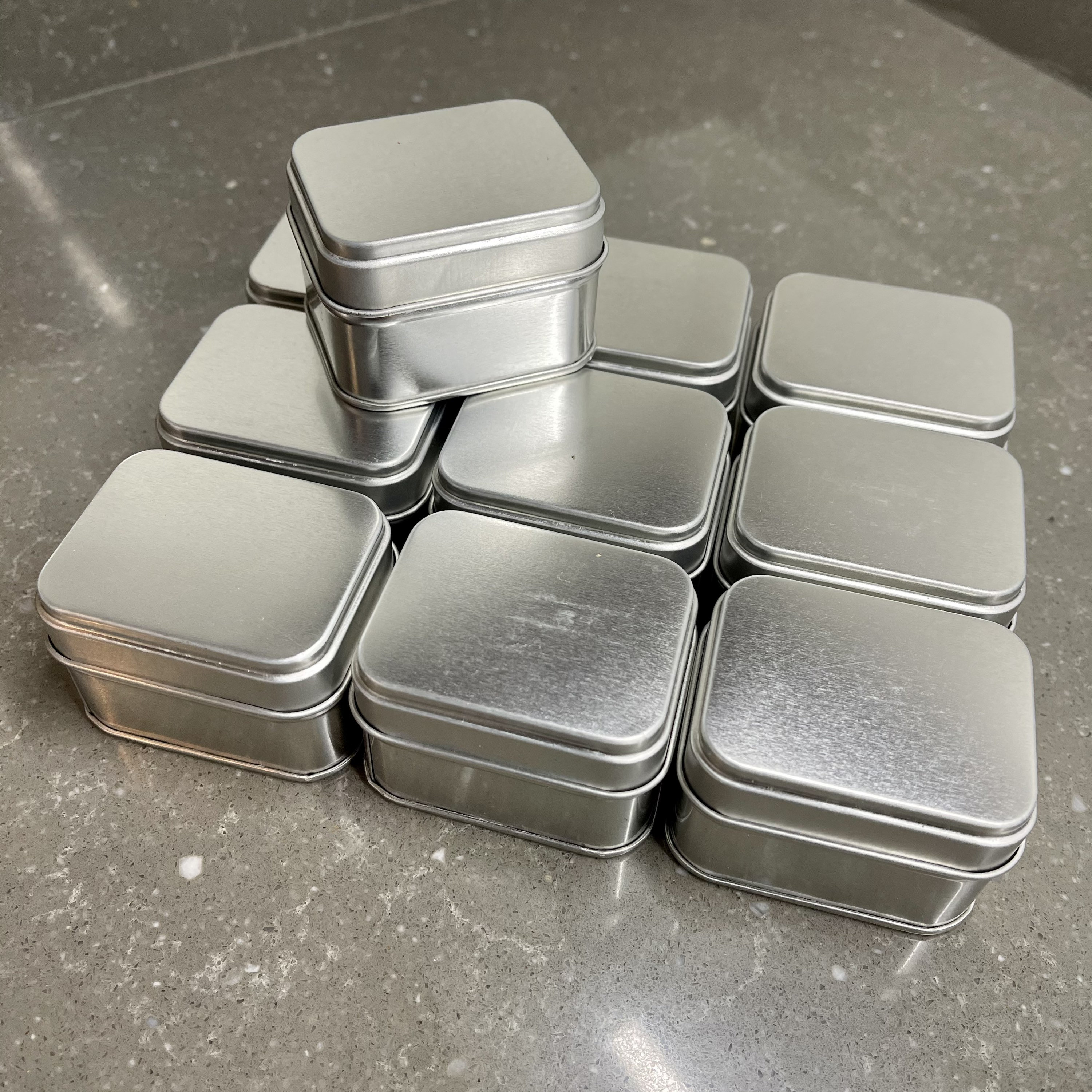10 Stackable Aluminium Food Safe Tins. 59x46x41mm. 75ml - Etsy