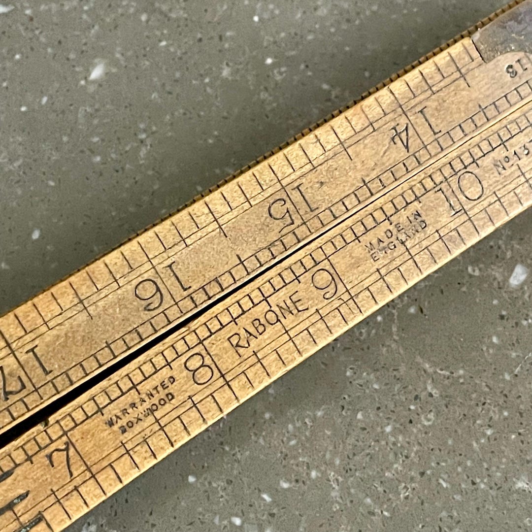 Vintage Rabone Boxwood Folding Wooden Ruler. 24 - Etsy