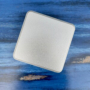 Food Safe Square Tin With Slip Lid - Stepped for Stacking. 127 X 52mm ...