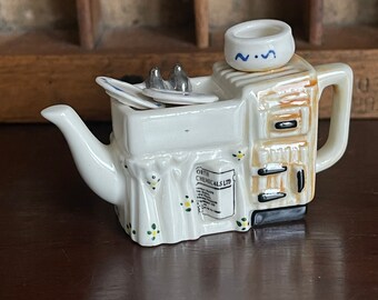 Teapots Vintage Miniature Kitchen Sink Teapot Paul Cardrew Kitchen Sink ...
