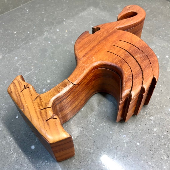 Antique Wooden Puzzle Key