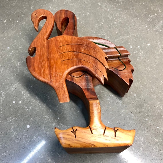 Antique Wooden Puzzle Key