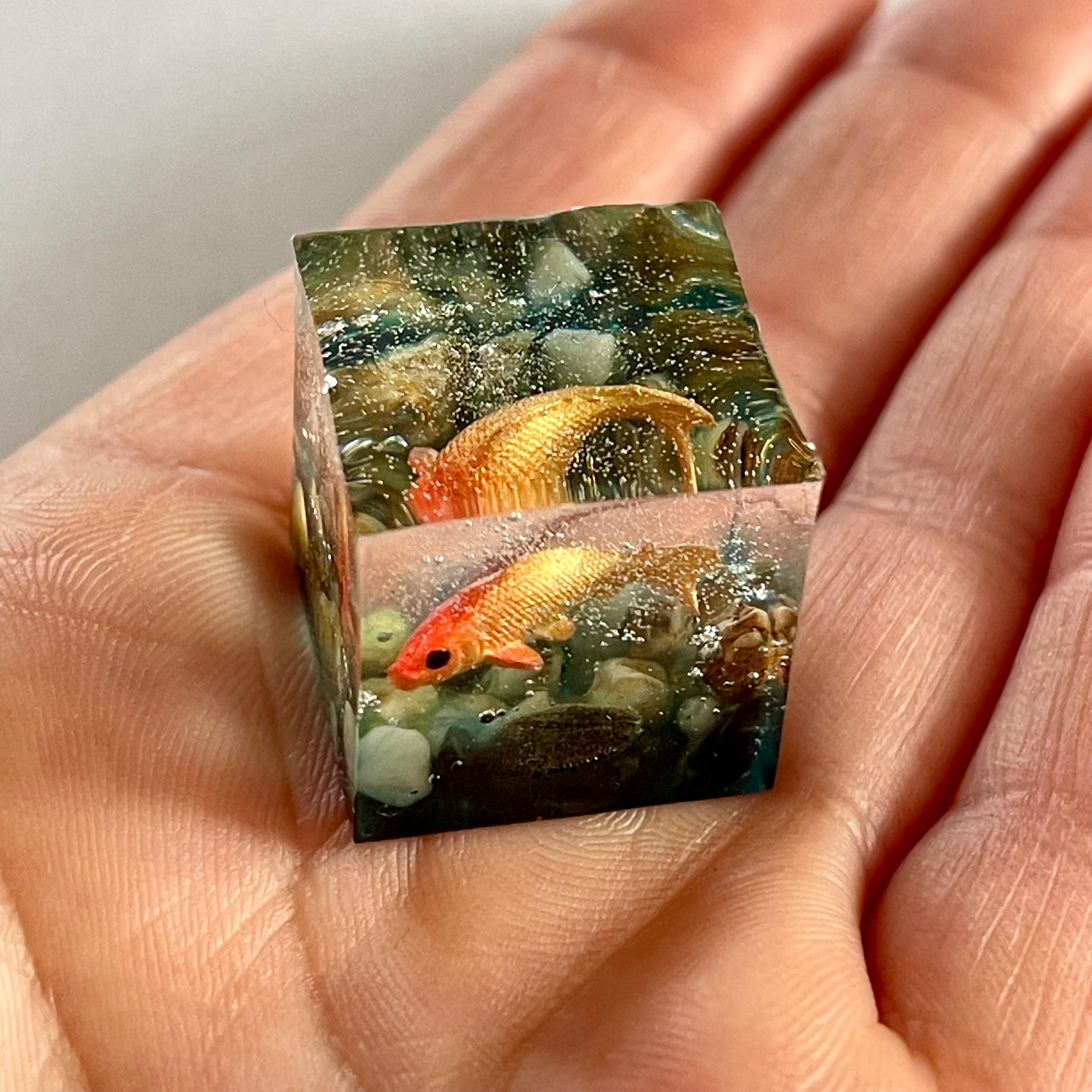 Tiny Handmade Fish Tank, Aquarium With Tiny Goldfish. 3 Sizes Available ...