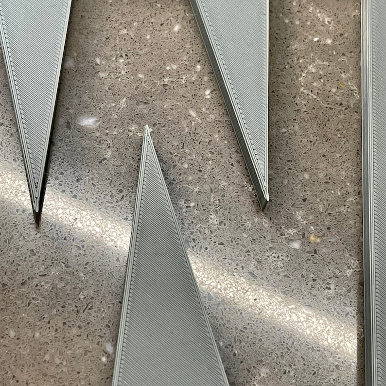 Large 3D Printed Letter Stencil. Initial W in Gunmetal Grey - Etsy