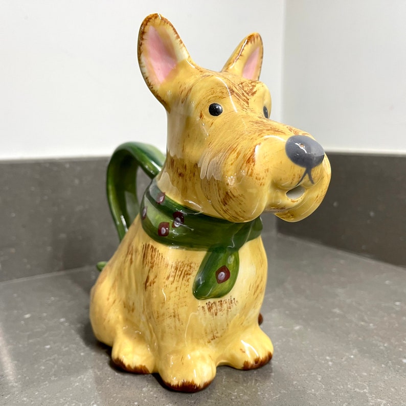 Vintage Terrier Dog Ceramic Jug / Watering Can - Etsy UK