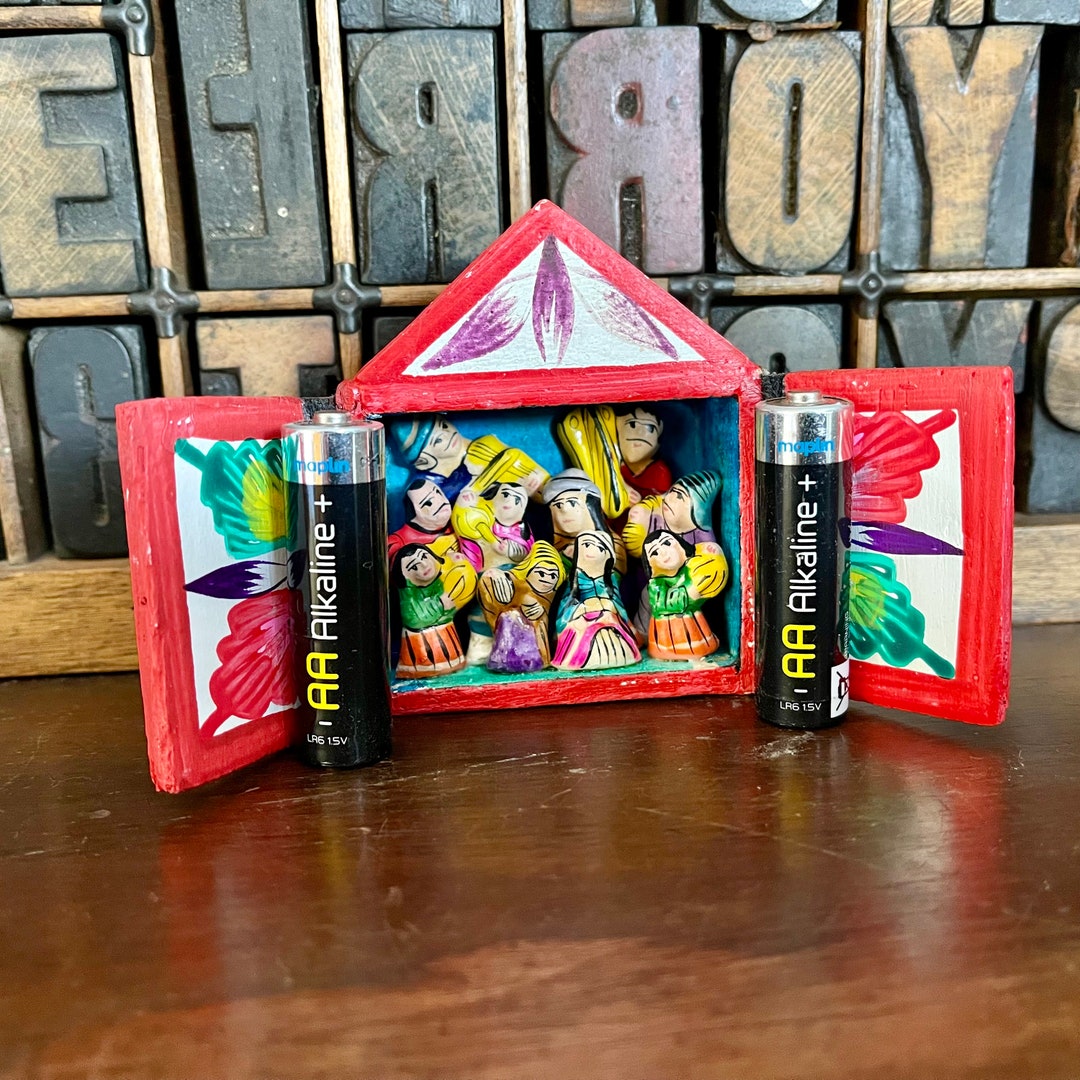 Vintage Miniature Peruvian Folk Art Diorama - Etsy