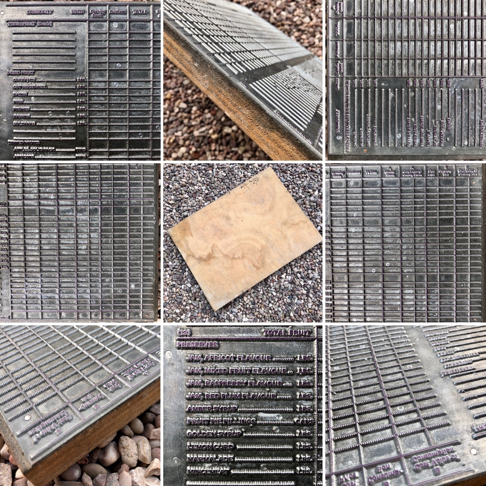 Job lot of large vintage printing blocks. Upcycle industrial | Etsy