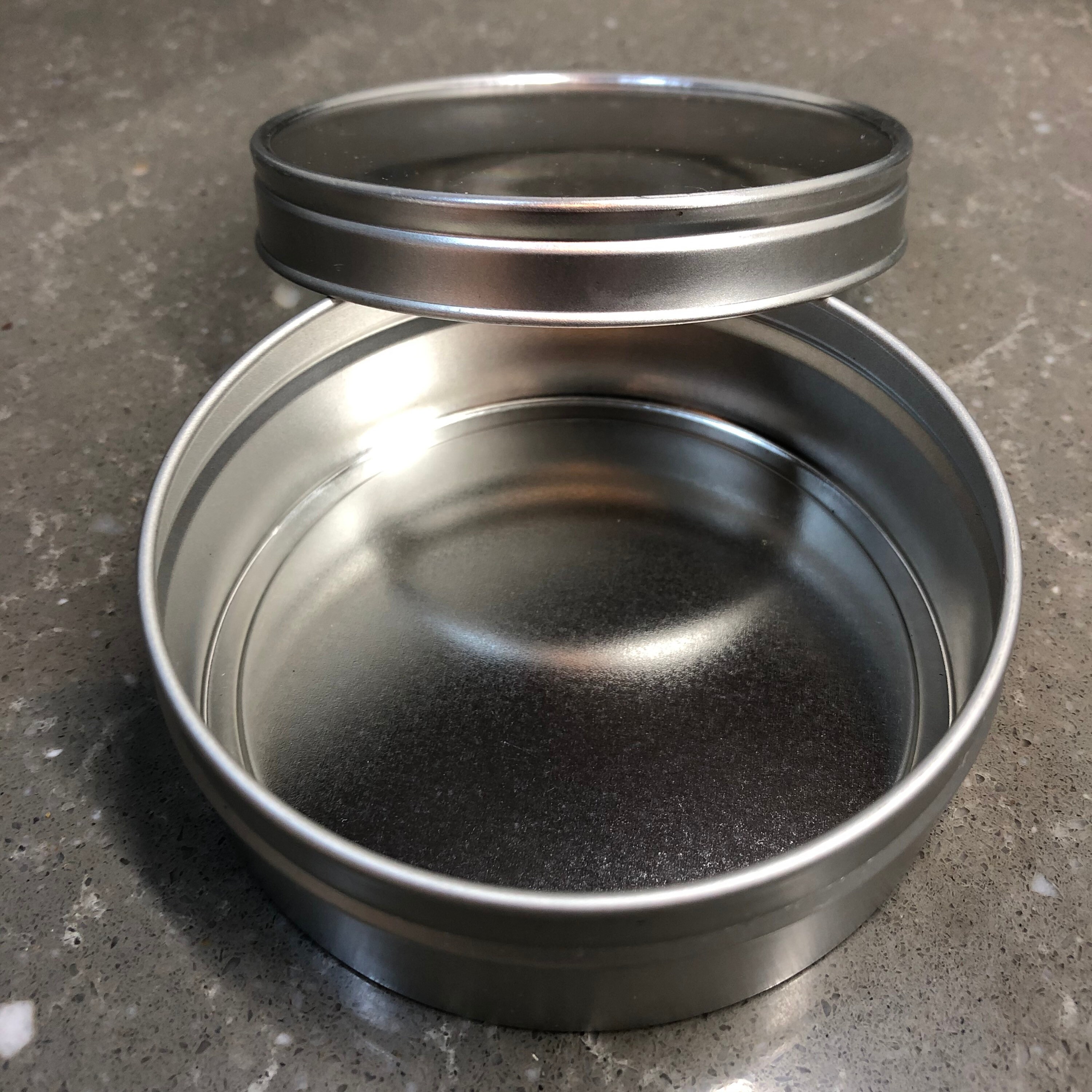 10 Round Food Safe Tins With Clear Window Slip Lid. 80 X 30mm - Etsy