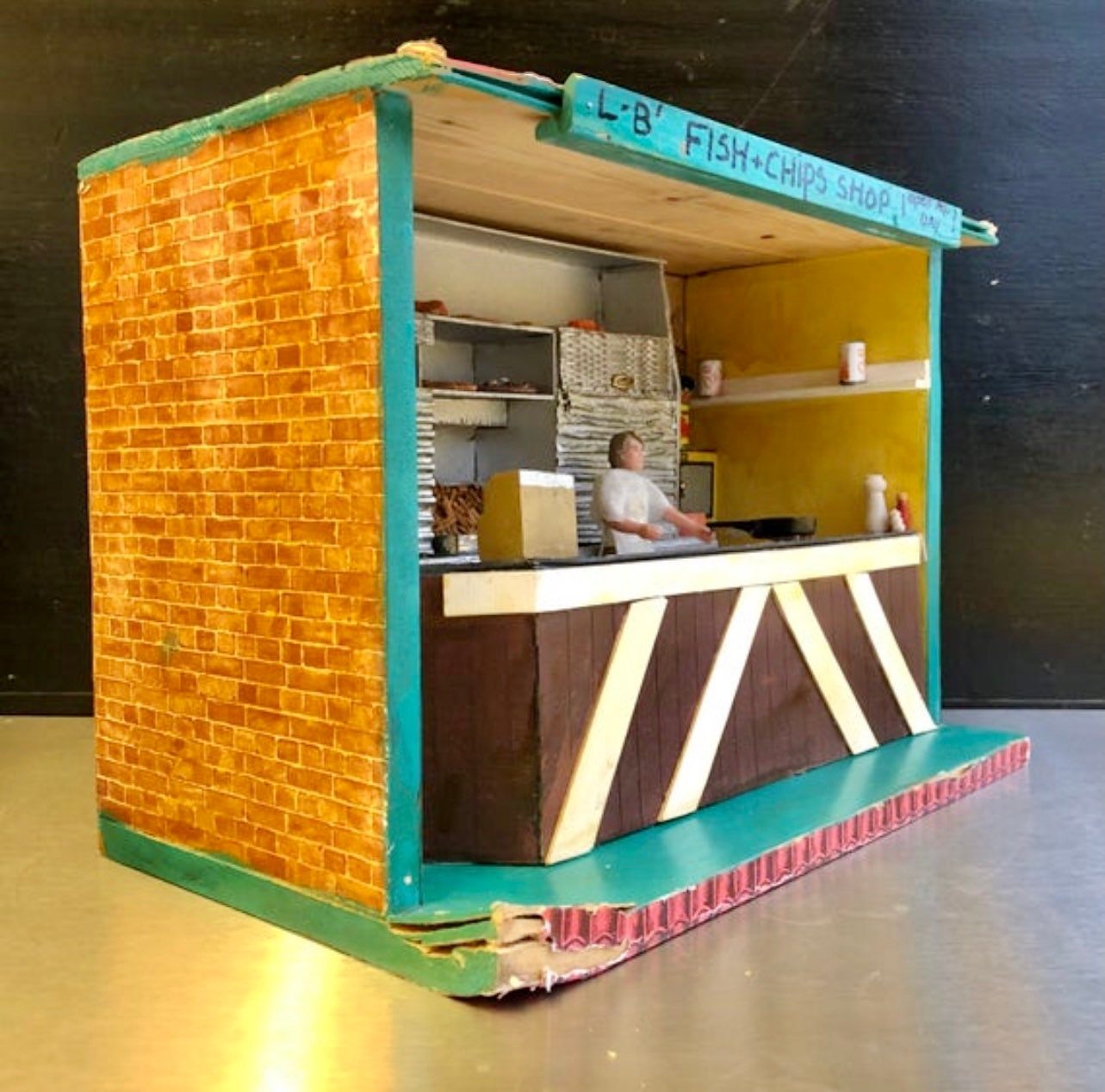 Vintage Scratch Built Diorama. British Chip Shop. OOAK Shadow | Etsy
