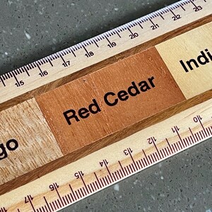 Wood Sample 30cm Ruler - Etsy