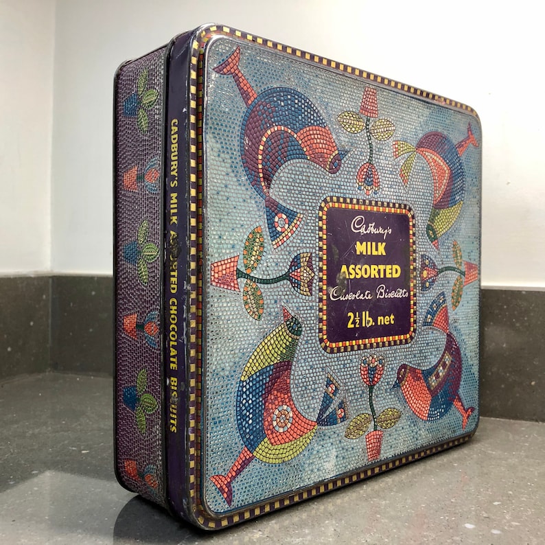 Vintage Cadburys Milk Assorted Chocolate Biscuit Tin. - Etsy UK