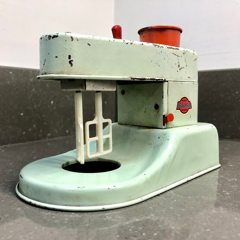 Vintage GAMA Metal Toy Food Processor With Turning Spatulas. | Etsy