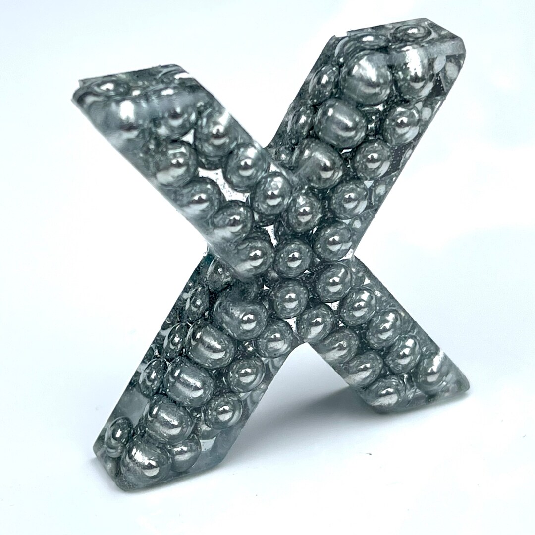 Bearing Love. Handmade Resin Letters With Steel Ball Bearings. Alphabet ...