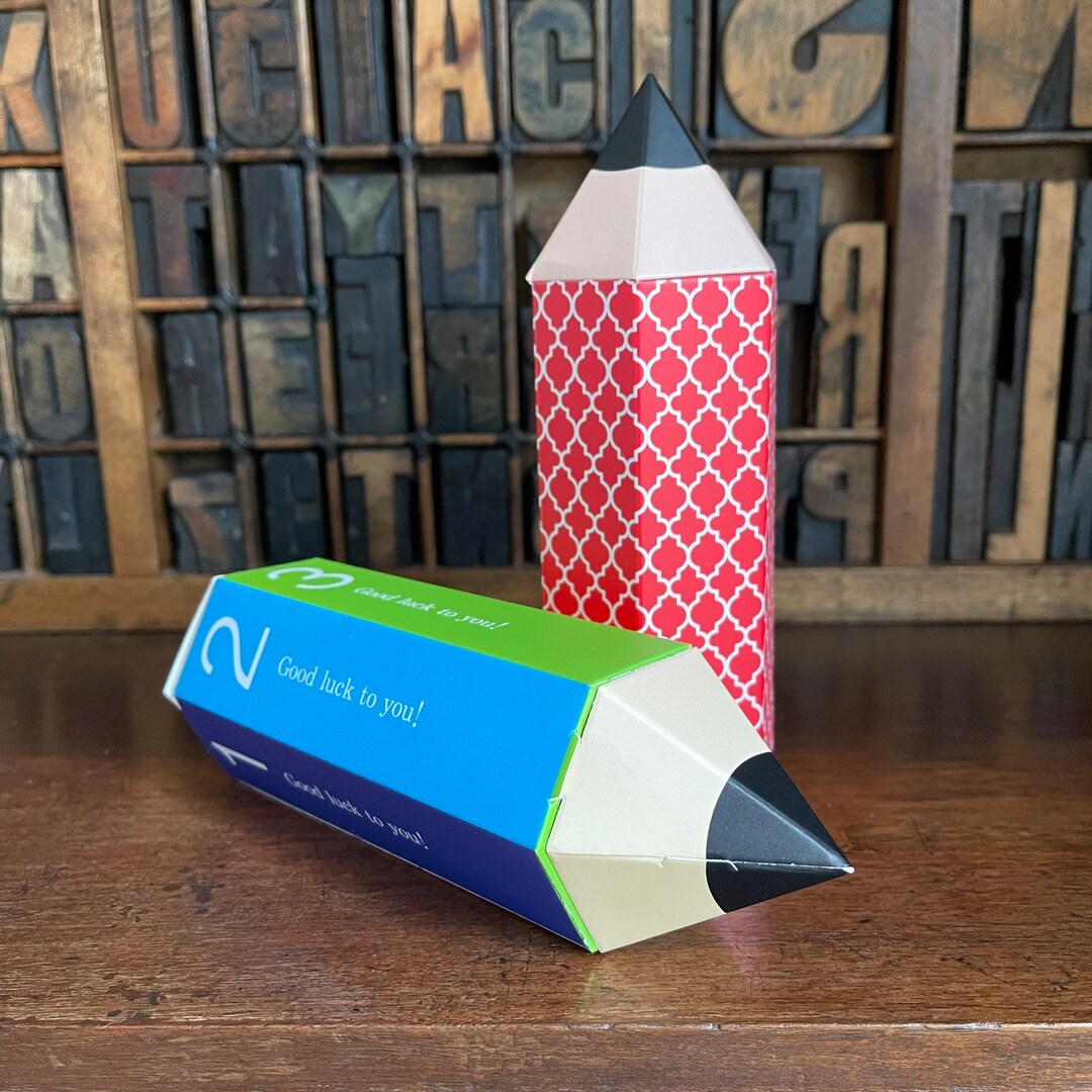 Pencil Shaped Party Favour /gift Box. Choose Your Colour and Quantity ...