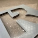 Large 3D Printed Letter Stencil. Initial R in Gunmetal Grey - Etsy