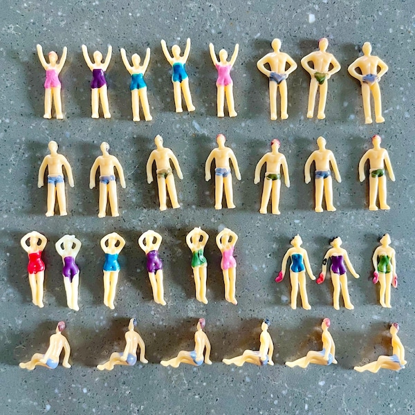 Plastic Miniature People - Etsy