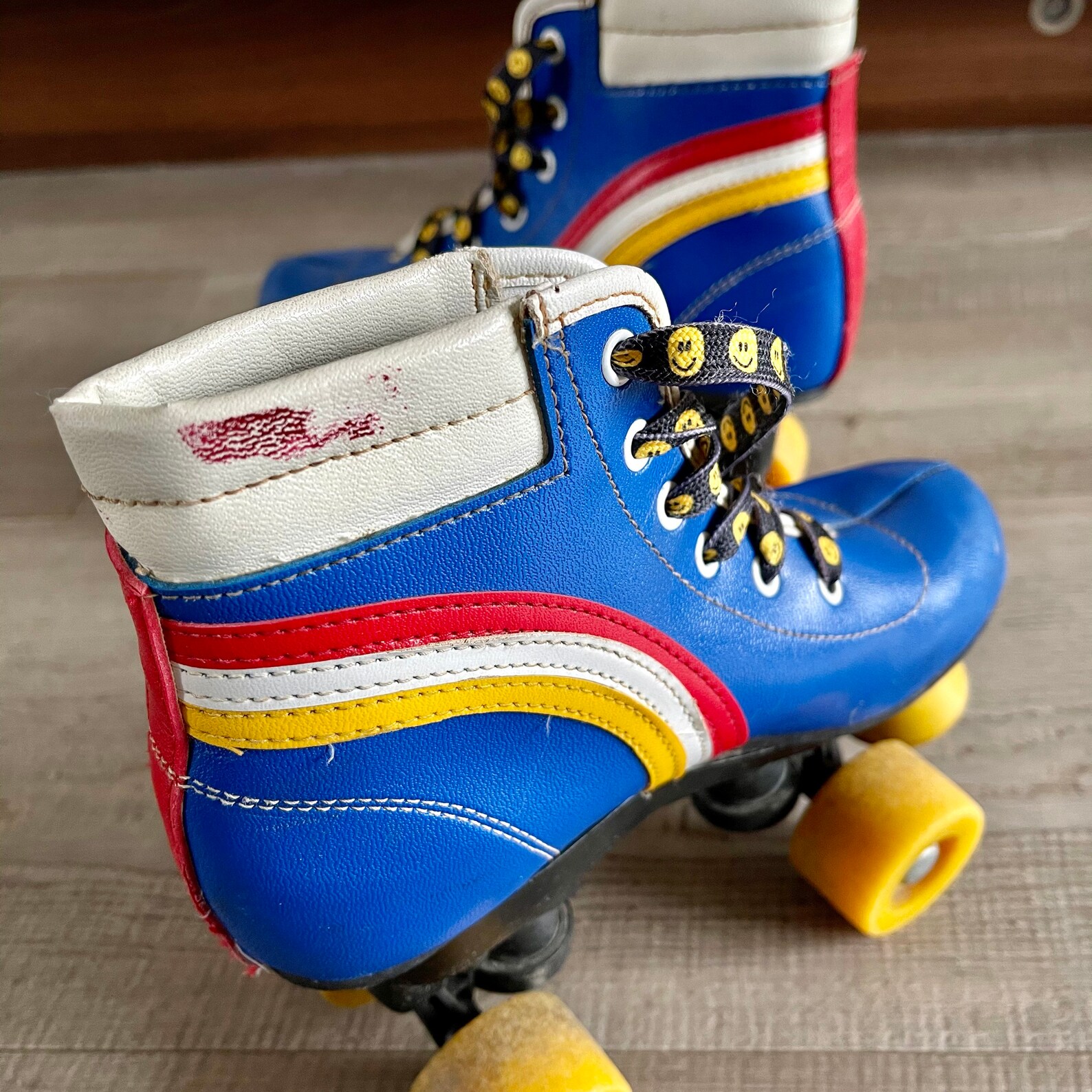 Vintage Blue Roller Boots Skates. Kids UK Size 13 32.5 EURO - Etsy