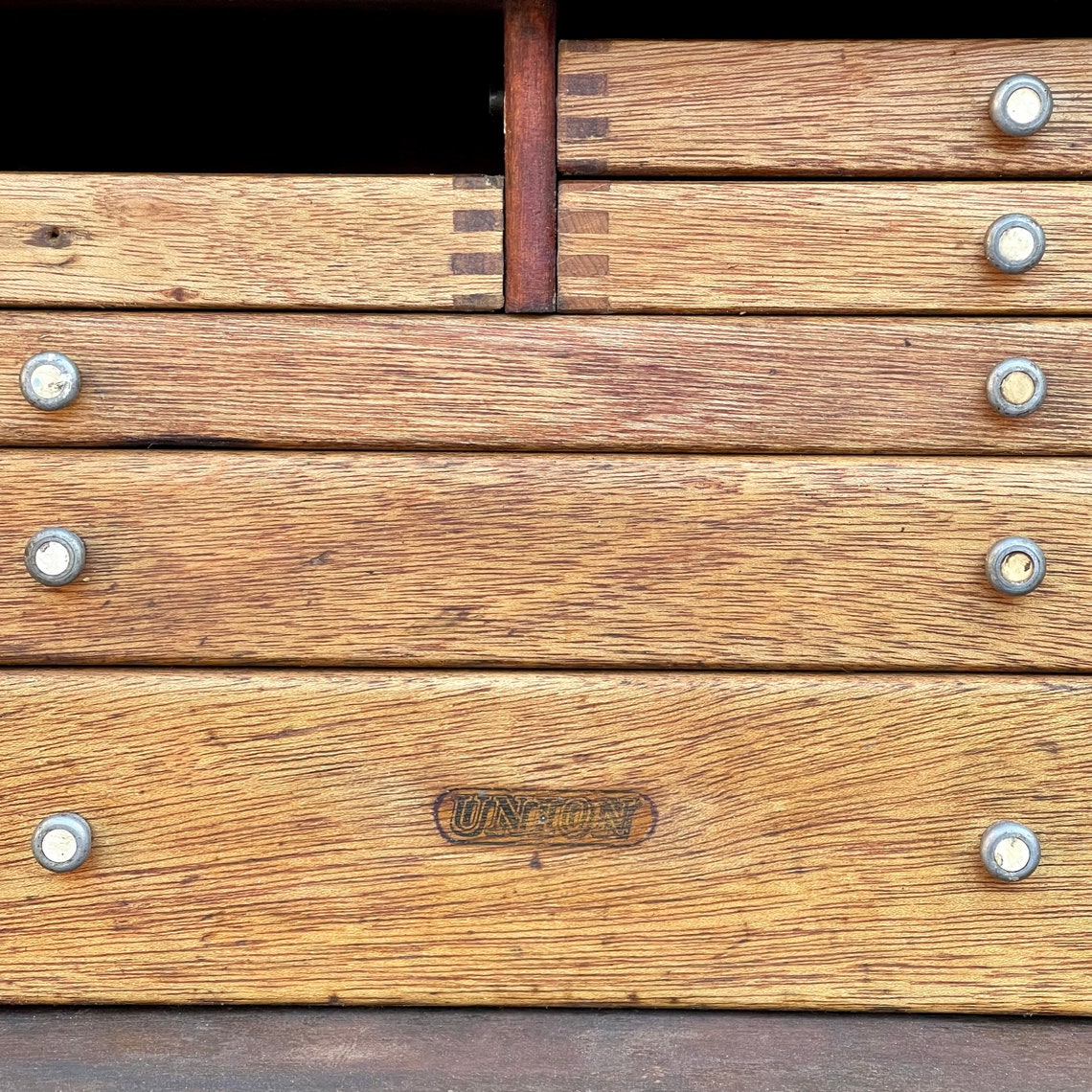 Vintage UNION 6 Drawer Engineers Wooden Toolbox - Etsy