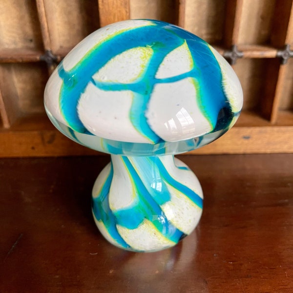 Glass Mushroom Paperweight - Etsy