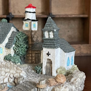 Miniature Resin Model Fishing Village Sculpture - Etsy
