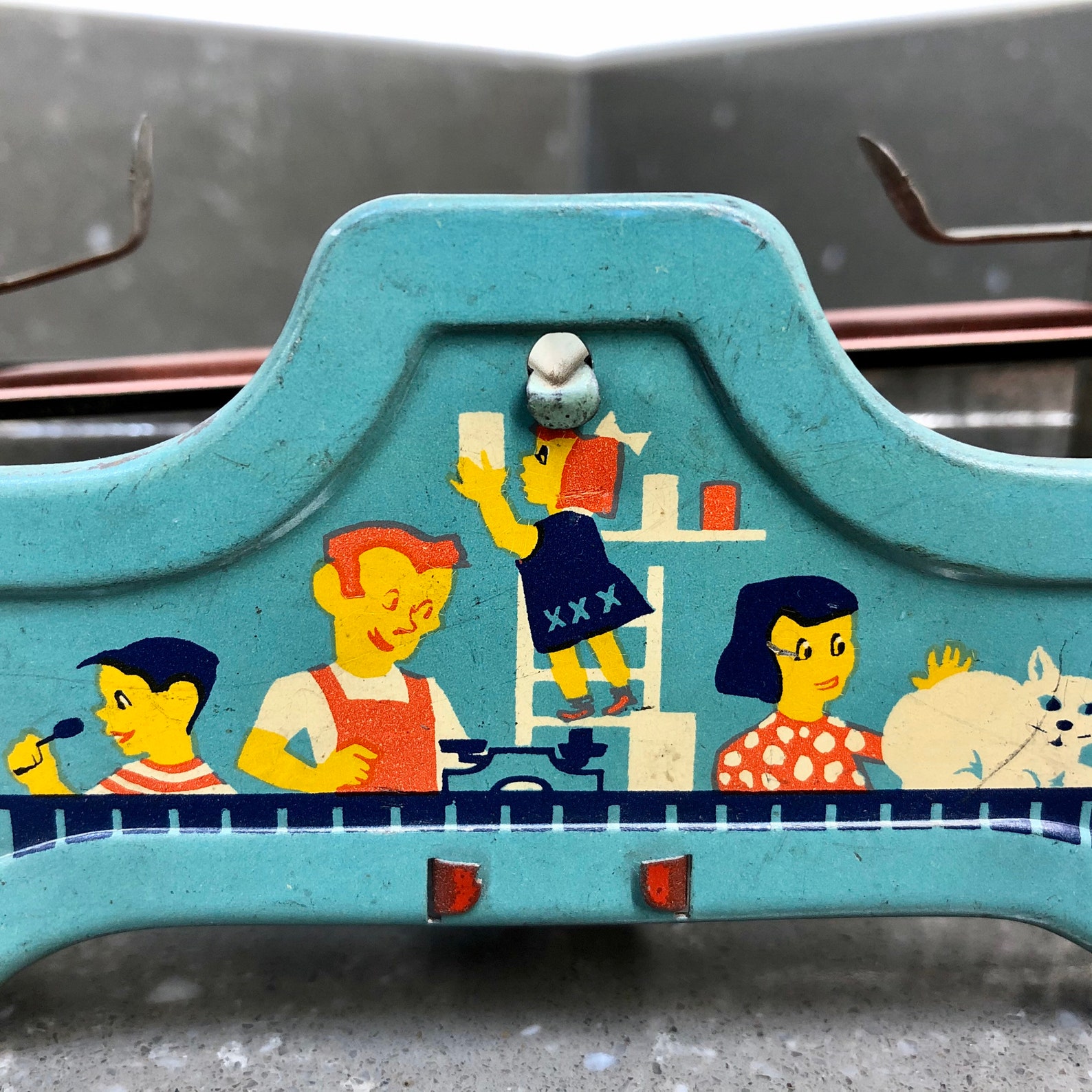 Vintage Tinplate Miniature Toy Scales | Etsy