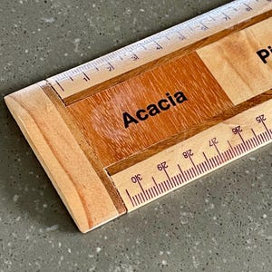 Wood Sample 30cm Ruler - Etsy
