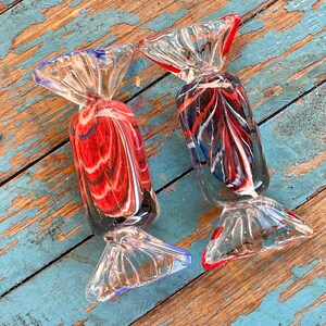 Two Extra Large Murano Glass Sweet Paperweight. 5 1/4 - Etsy