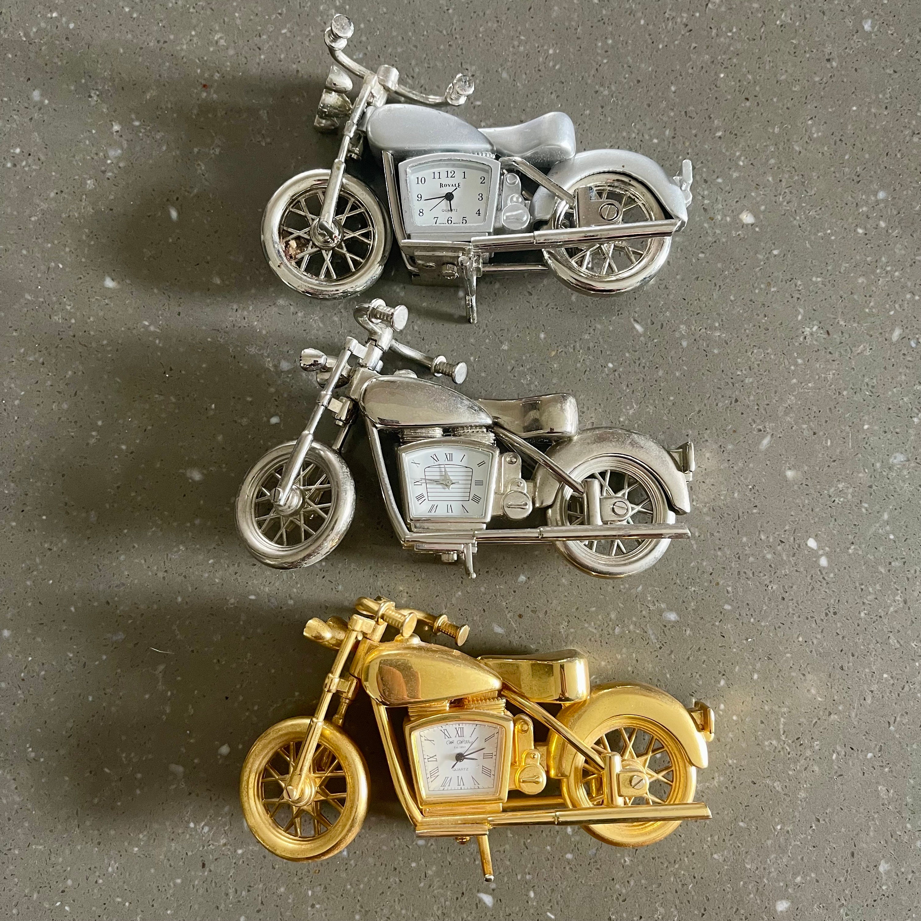 Miniature Novelty Gold Race Bike Clock. Choose Your Colour - Etsy