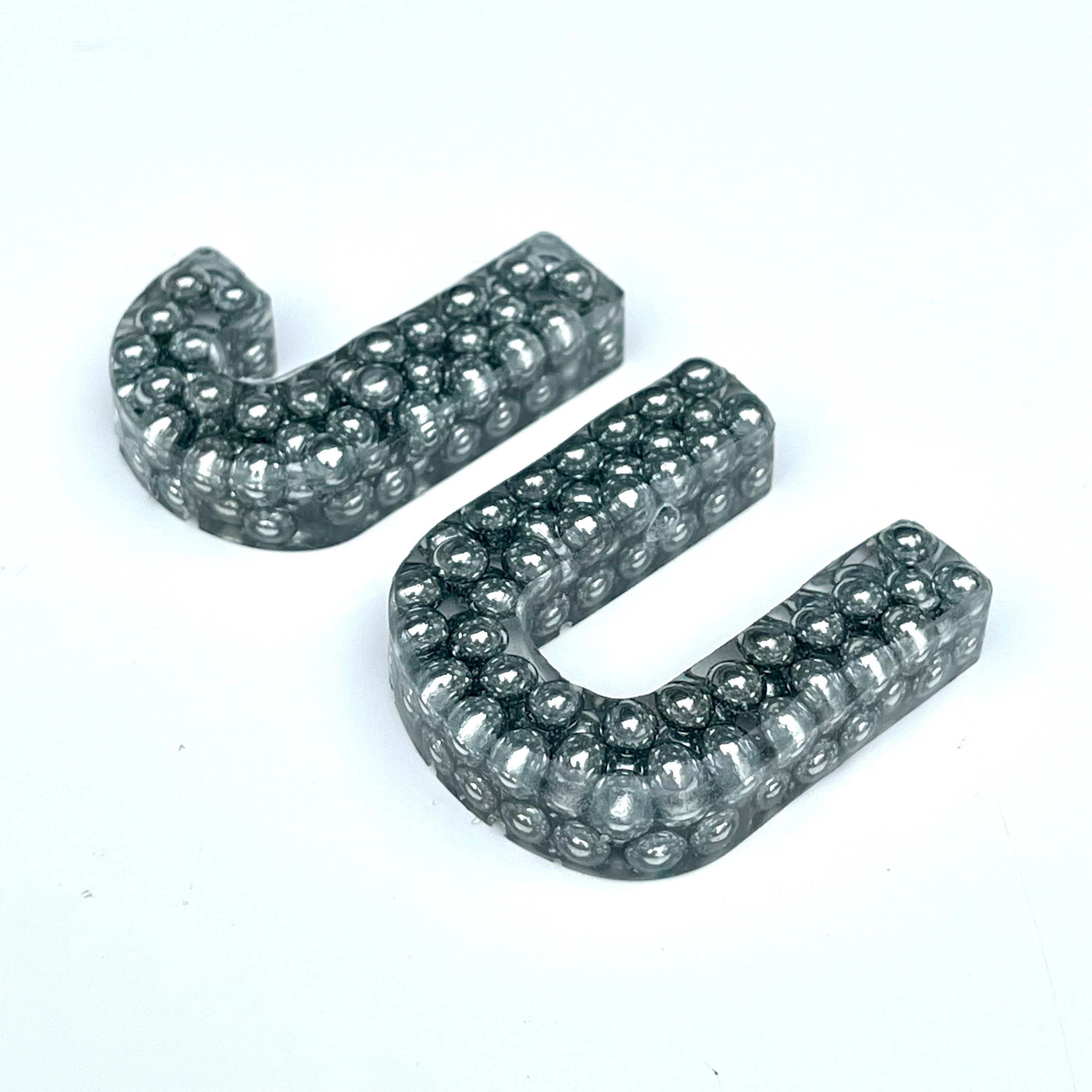 Bearing Love. Handmade Resin Letters With Steel Ball Bearings. - Etsy