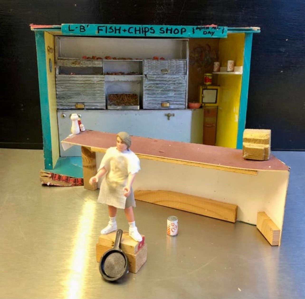 Vintage Scratch Built Diorama. British Chip Shop. OOAK Shadow | Etsy
