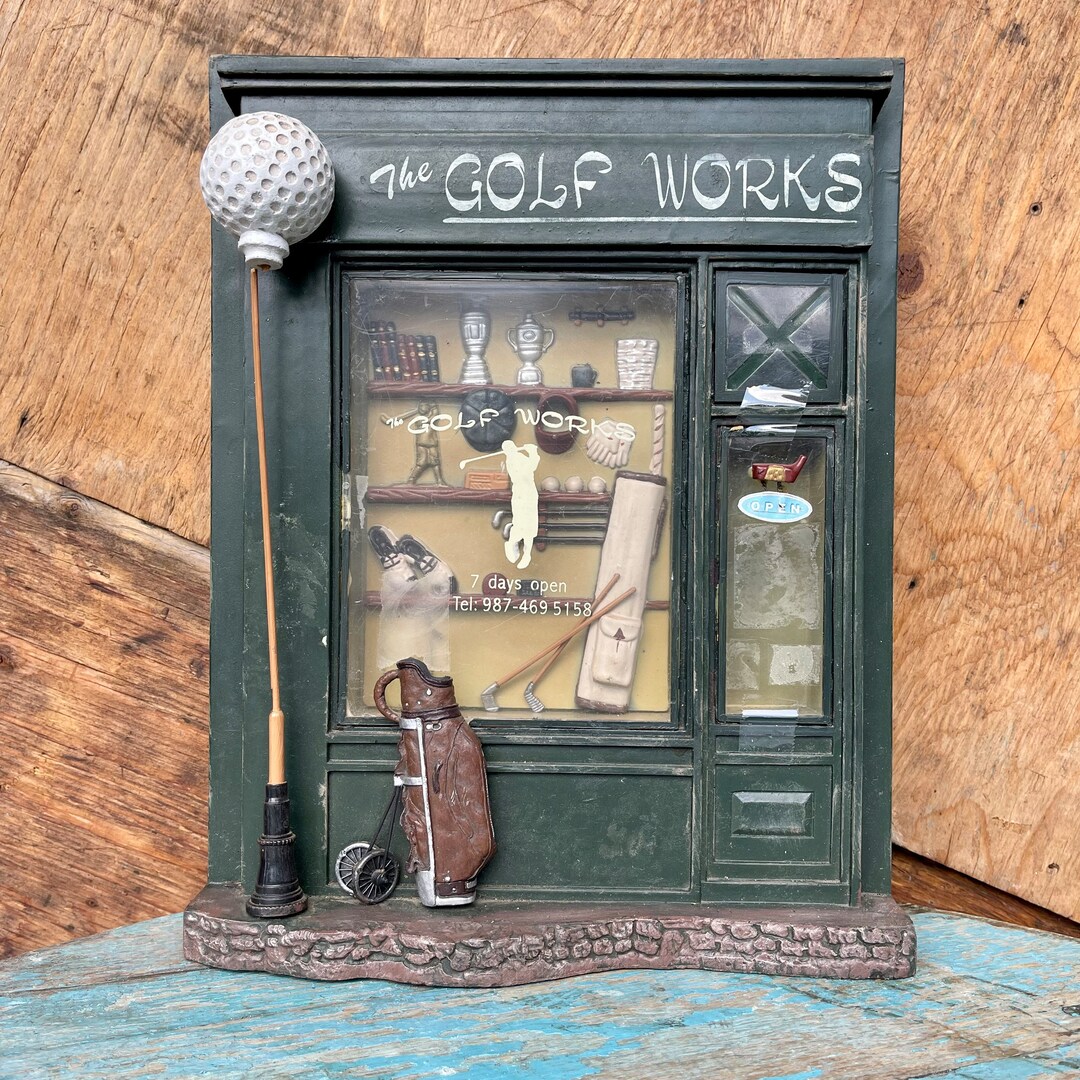 The Golf Works Wooden Model Shop, Diorama, Shadow Box - Etsy