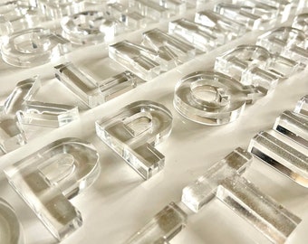 Glass Alphabet Letters | Etsy UK