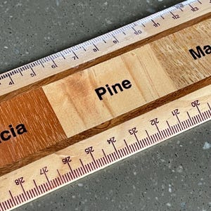 Wood Sample 30cm Ruler - Etsy