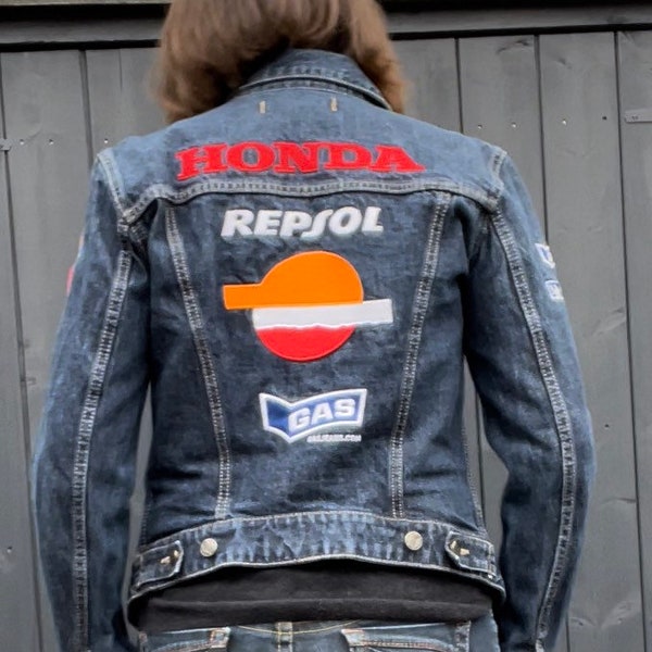 Repsol Honda Gas Denim Jacket - Etsy