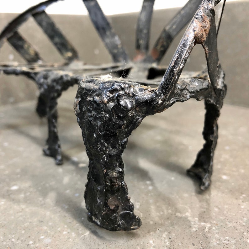 Vintage Scrap Metal Miniature Bench Seat. Cast Iron Effect | Etsy