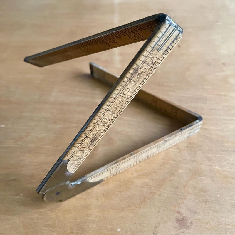 Vintage Wooden Ruler - Etsy