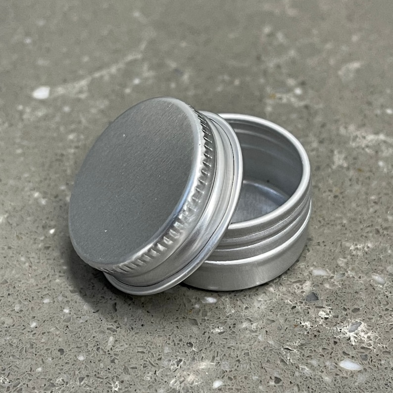 10 Small Round Aluminium Tins With Screw Lid. 5g/ml or 15g/ml - Etsy UK