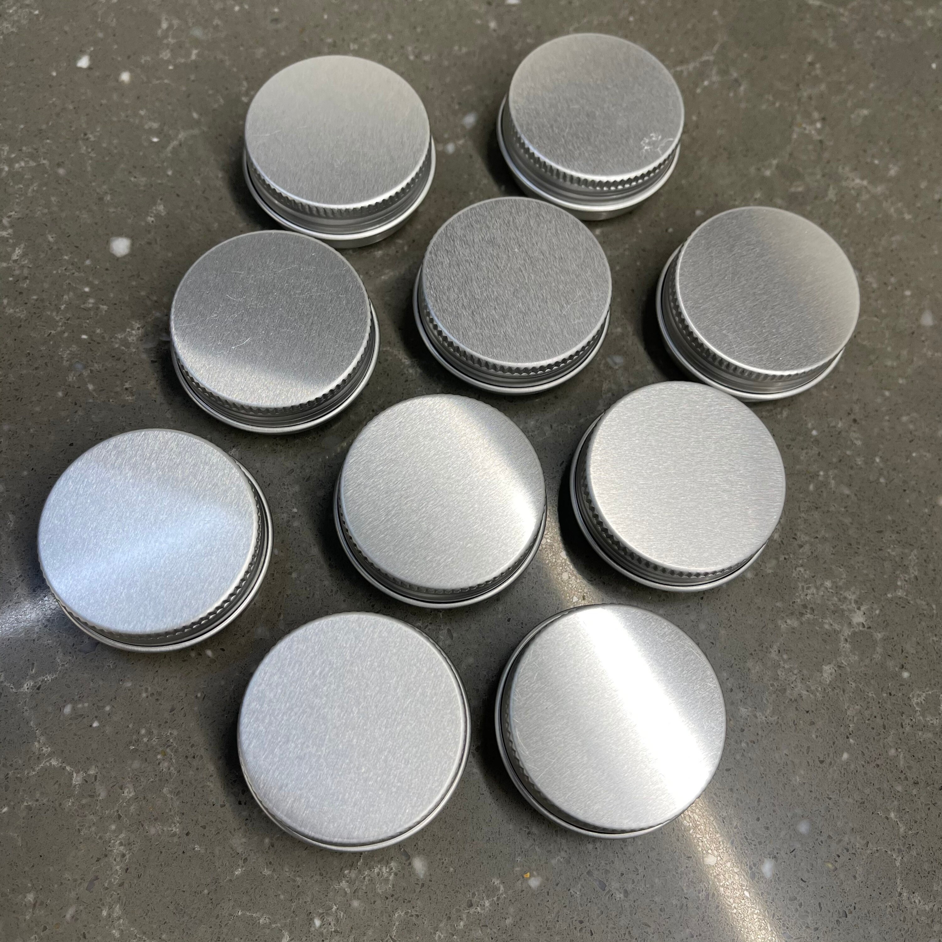 10 Small Round Aluminium Tins With Screw Lid. 5g/ml or 15g/ml - Etsy UK