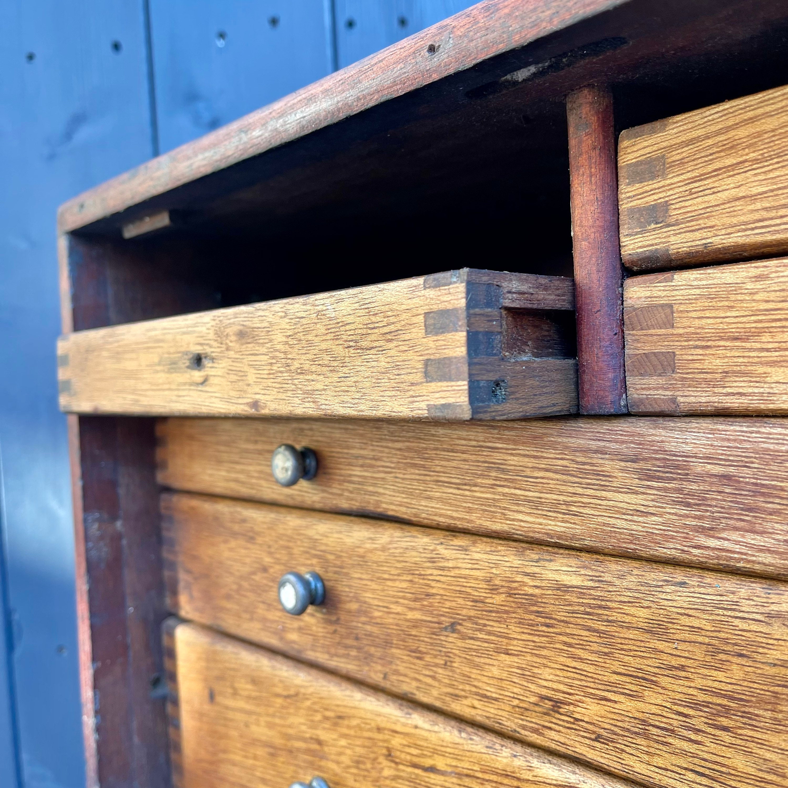 Vintage UNION 6 Drawer Engineer’s Wooden Toolbox - Etsy