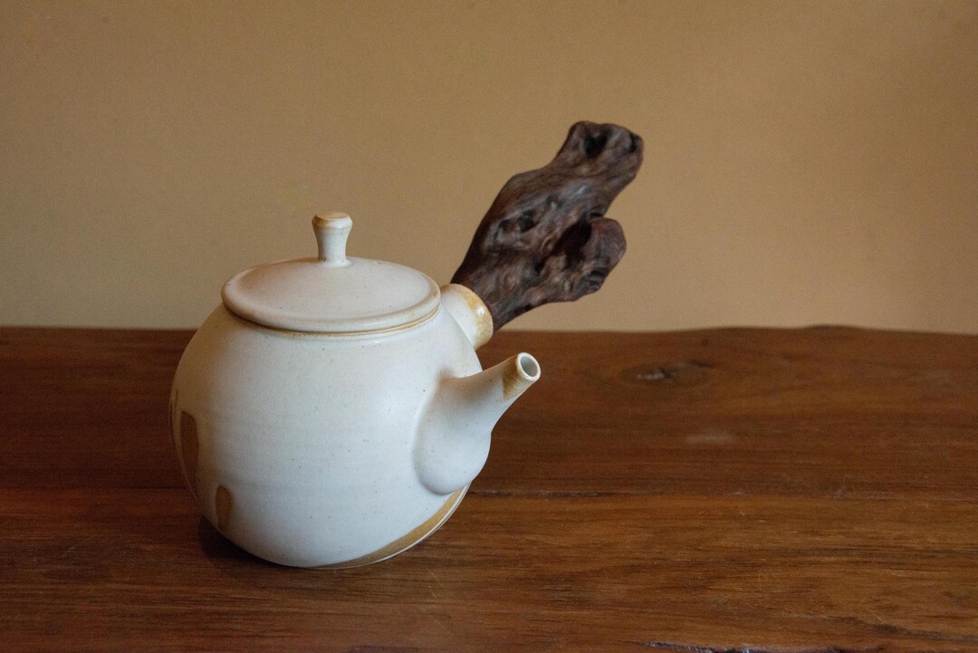 Wooden Side Handle Teapot 600 Ml Large Teapot for Tea Ceremony Japanese ...