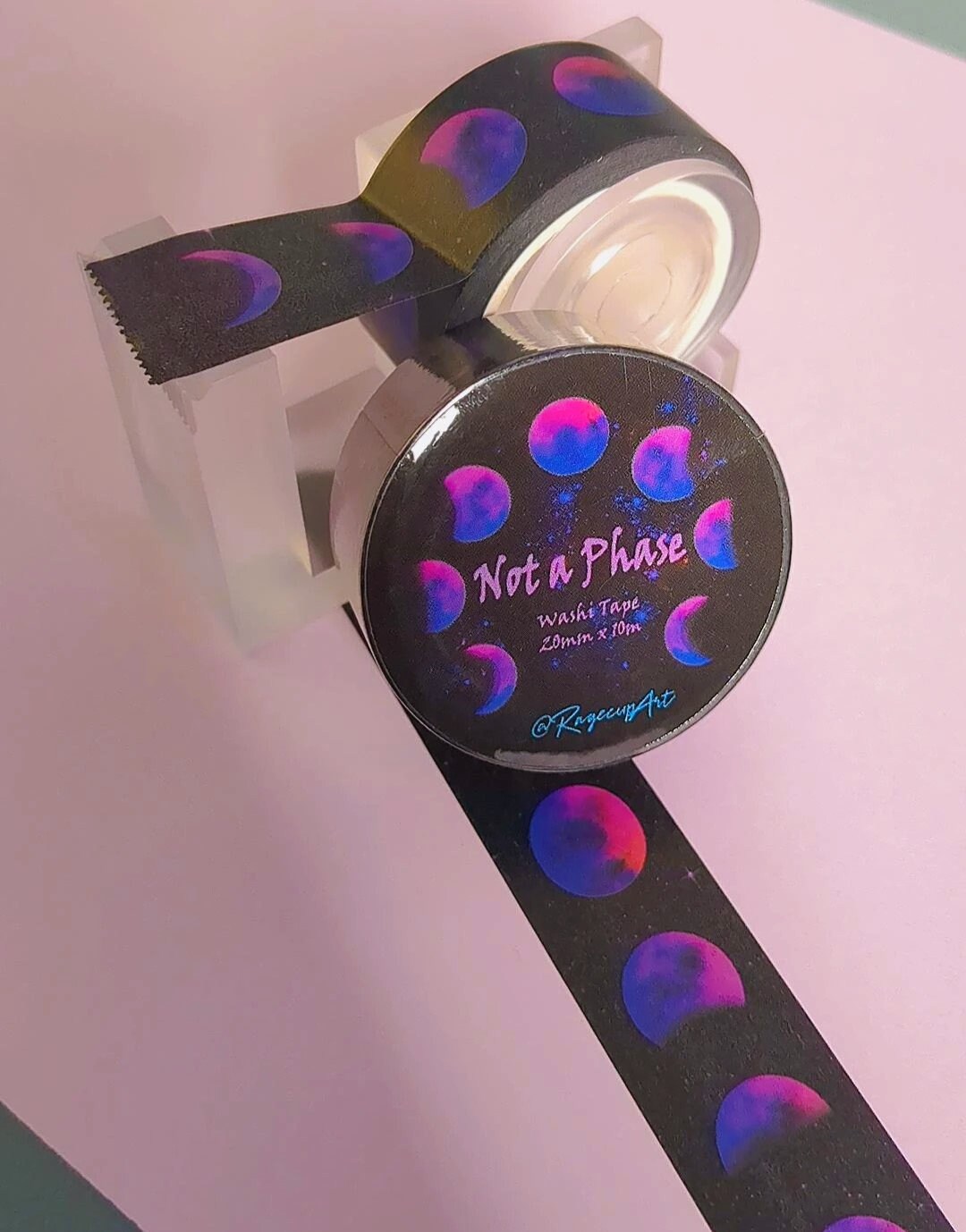 Not a Phase Bi Pride Moon Phase Washi Tape Japanese Stationary ...