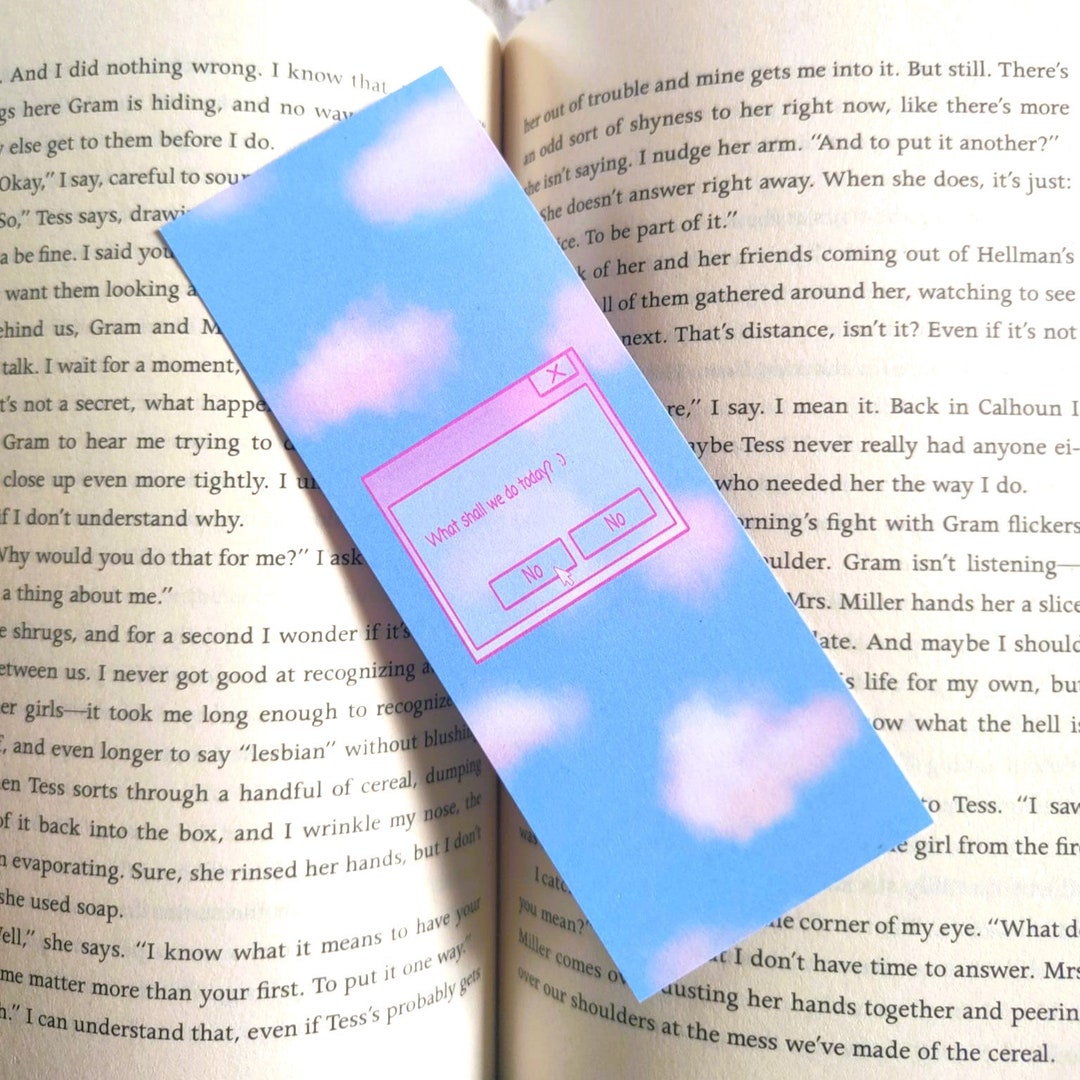 Motivational Bookmark Windows Pastel Clouds Cute Blue Sky - Etsy