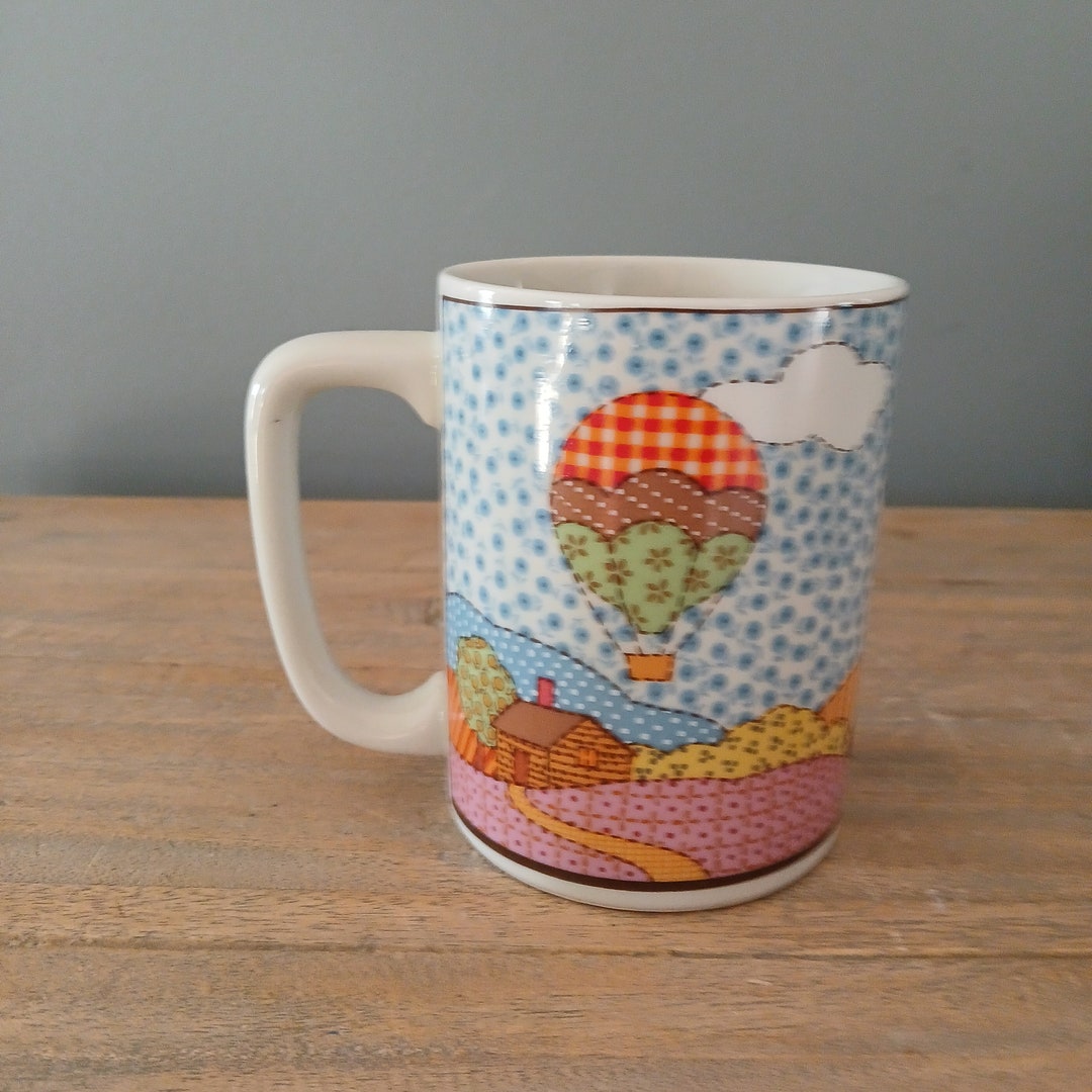 Otagiri Mug Calico Patchwork Quilt Hot-air Balloon Theme - Etsy