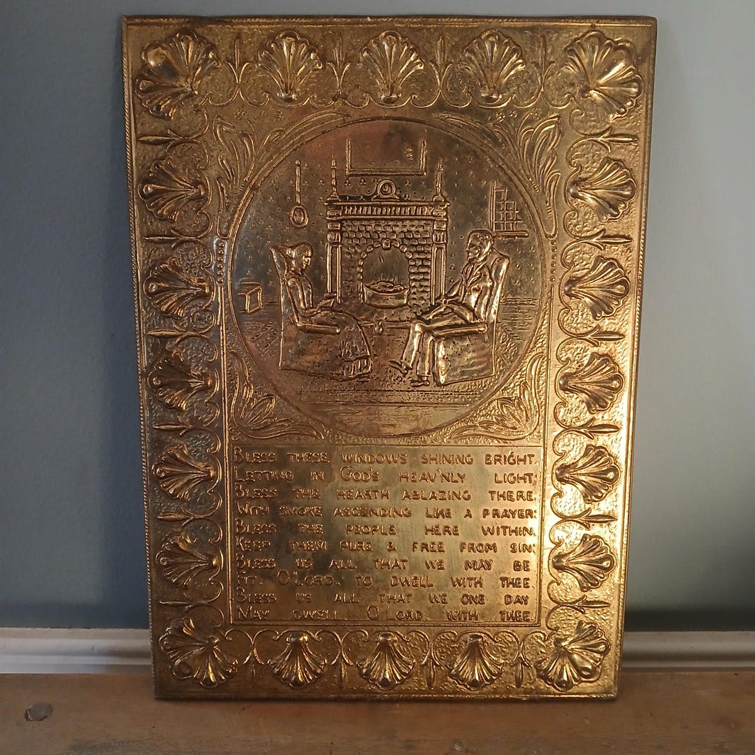 Brass Plaque With Prayer for Blessings - Etsy