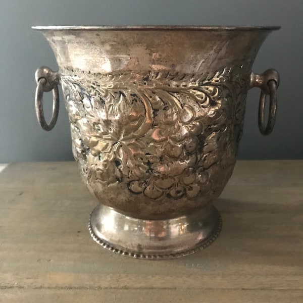 Silver Hanging Planter - Etsy