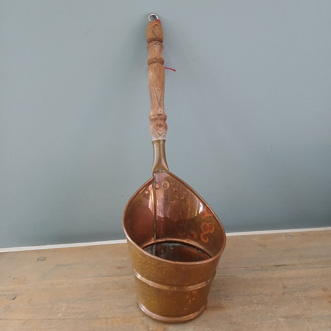 Copper With Wood Handle Water Dipper - Etsy