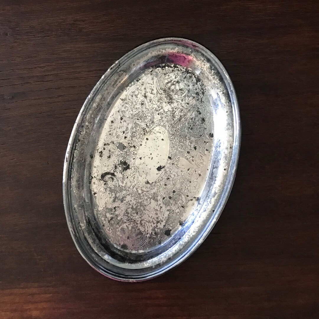 Oval Silverplate Tray Poole Silver Co - Etsy