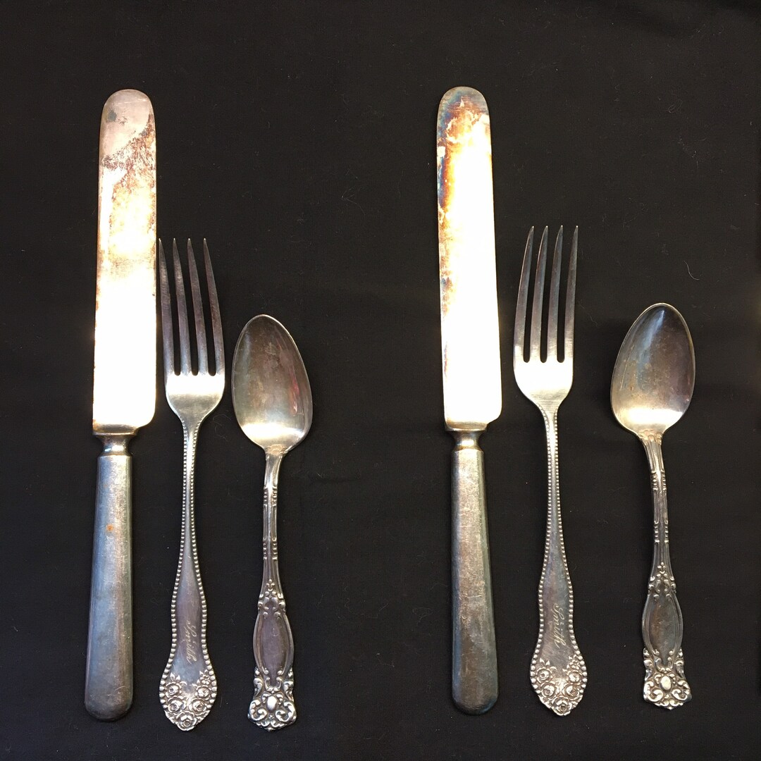18 Piece Silverware Mismatched Set of 6 Table Settings. - Etsy